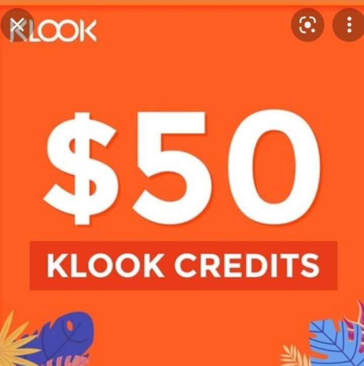 50$ klook vouchers, Tickets & Vouchers, Vouchers on Carousell
