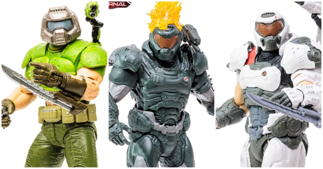 7 inch Mcfarlane Toys Doom Slayer Astro Slayer Skin Ember Skin White ...