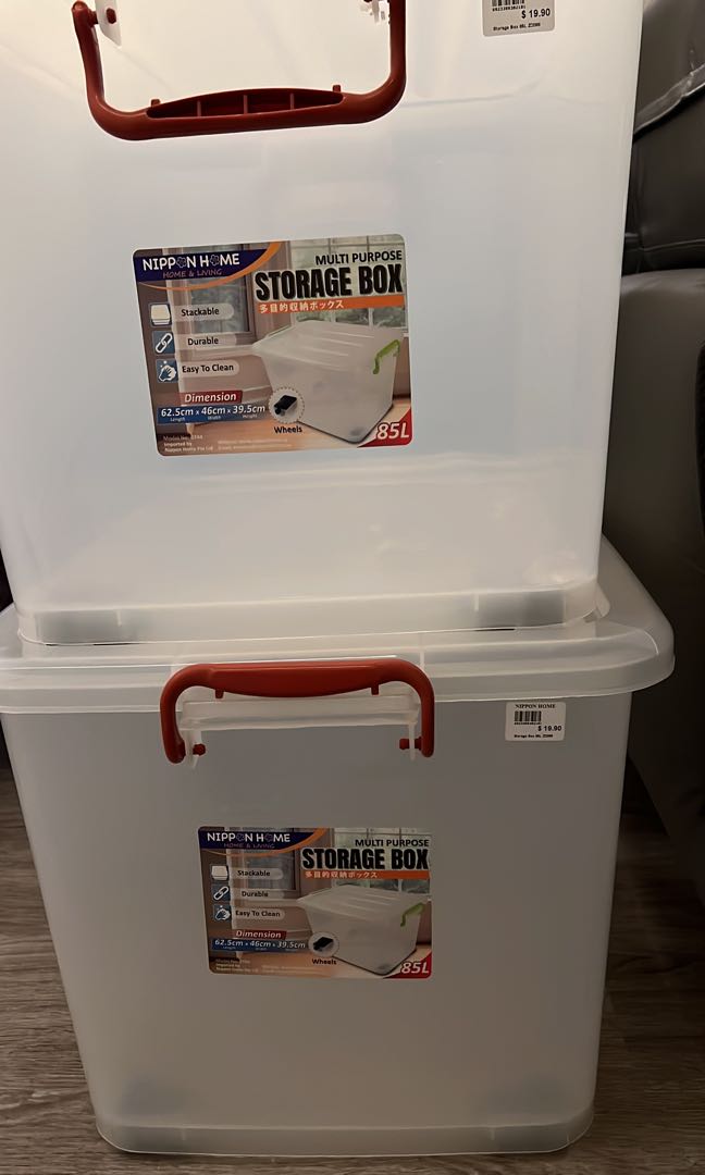 85L multi purpose storage box ( big box), Furniture & Home Living, Home ...