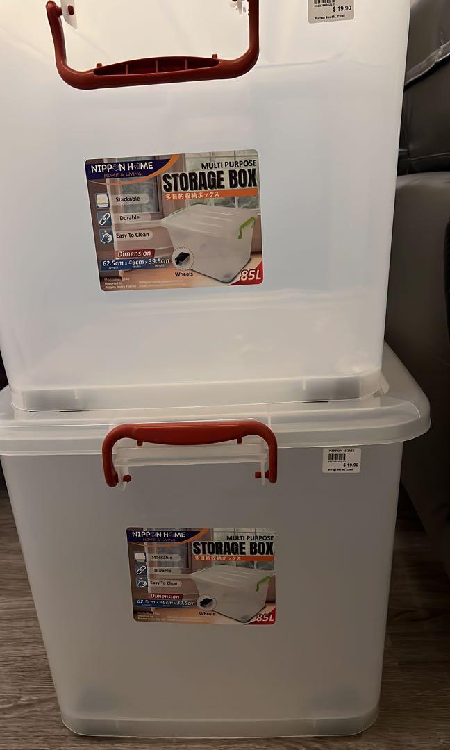 85L multi purpose storage box ( big box), Furniture & Home Living, Home ...