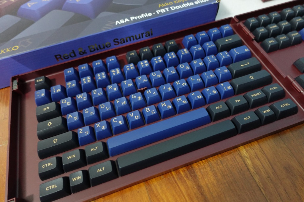 Akko Red & Blue Samurai ASA Keycaps, Computers & Tech, Parts ...