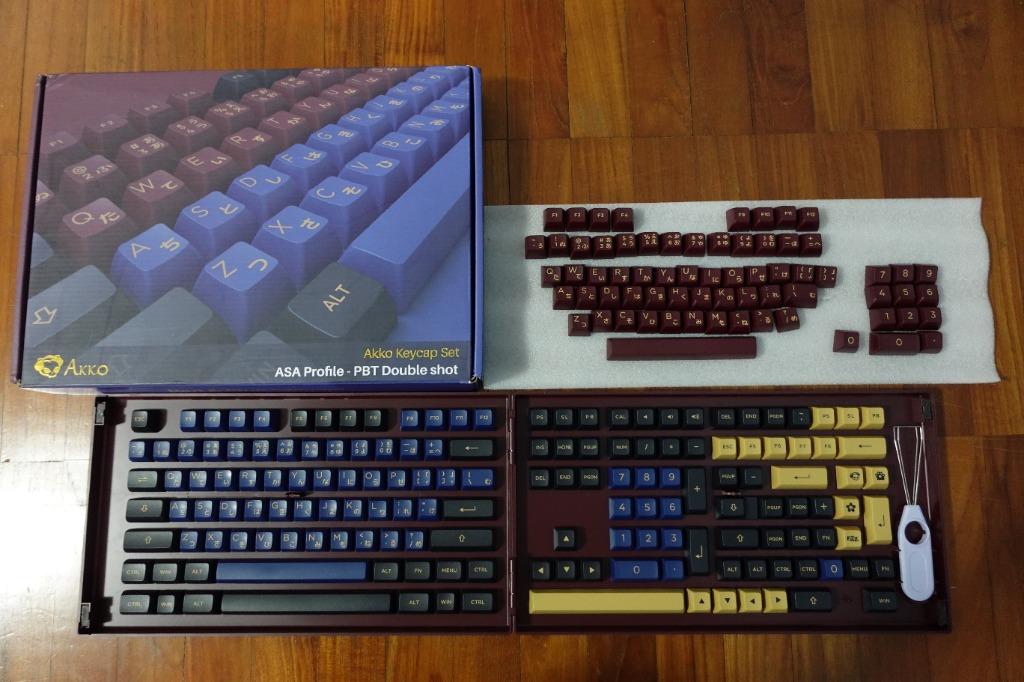 Akko Red & Blue Samurai ASA Keycaps, Computers & Tech, Parts ...