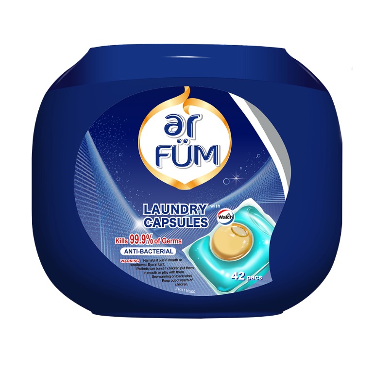 Ar Fum Anti-Bacterial Laundry Capsule Pods, Furniture & Home Living ...