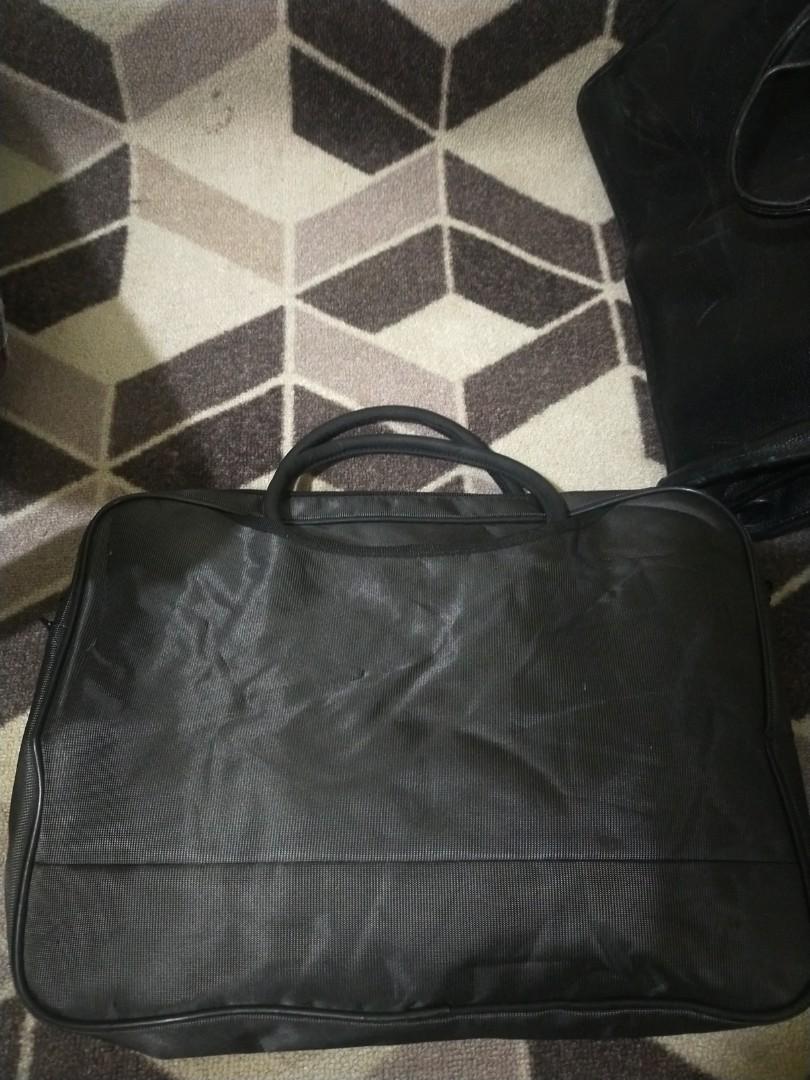 black nilon file briefcase tas laptop tas file tas berkas tas kerja ...