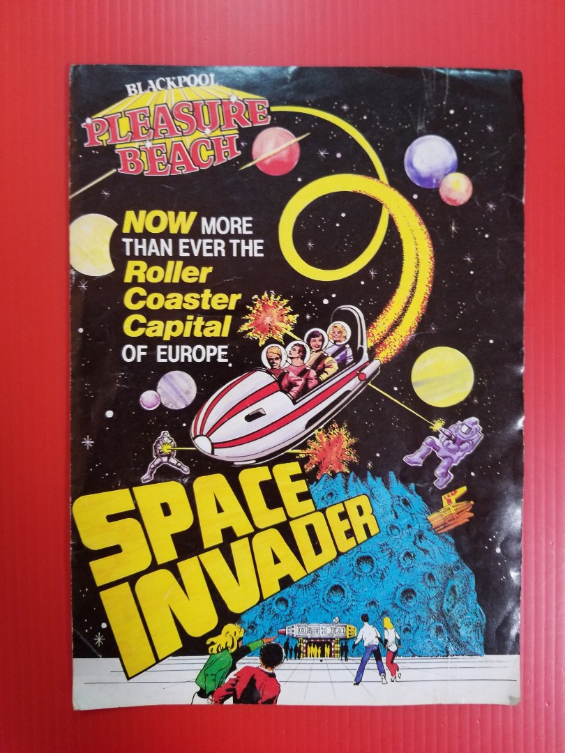 英國黑池BLACKPOOL:SPACE INVADER 宣傳單張(80年代中), 興趣及遊戲, 收藏品及紀念品, 郵票及印刷品 - Carousell