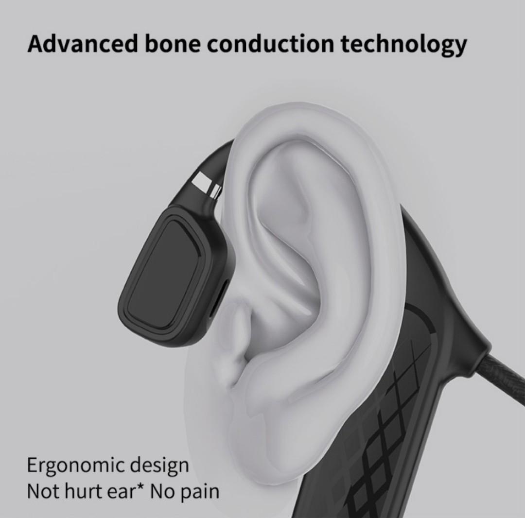 Bone Conducting Earpiece Conduction Audio Running, Audio, Earphones on ...