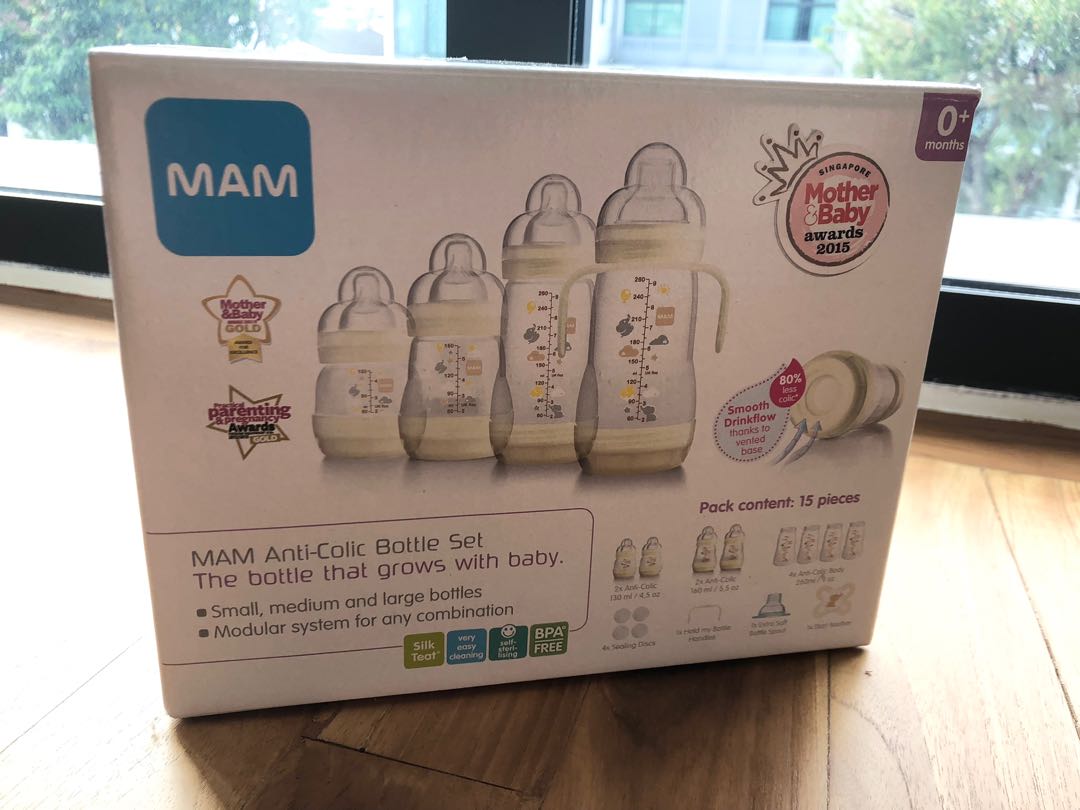 Brand New with Box - MAM Easy Start Anti-Colic Baby Bottle Set, Babies ...
