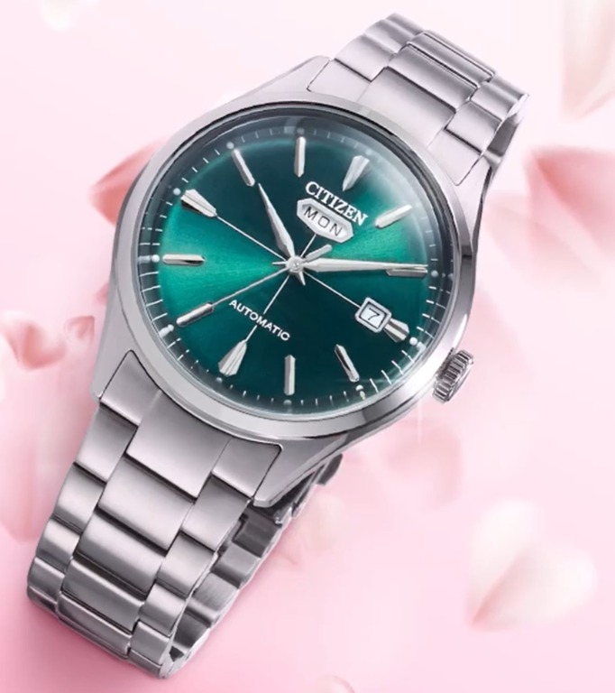 Citizen C7 Crystal Seven NH8391-51X Mechanical Automatic Green Analog ...