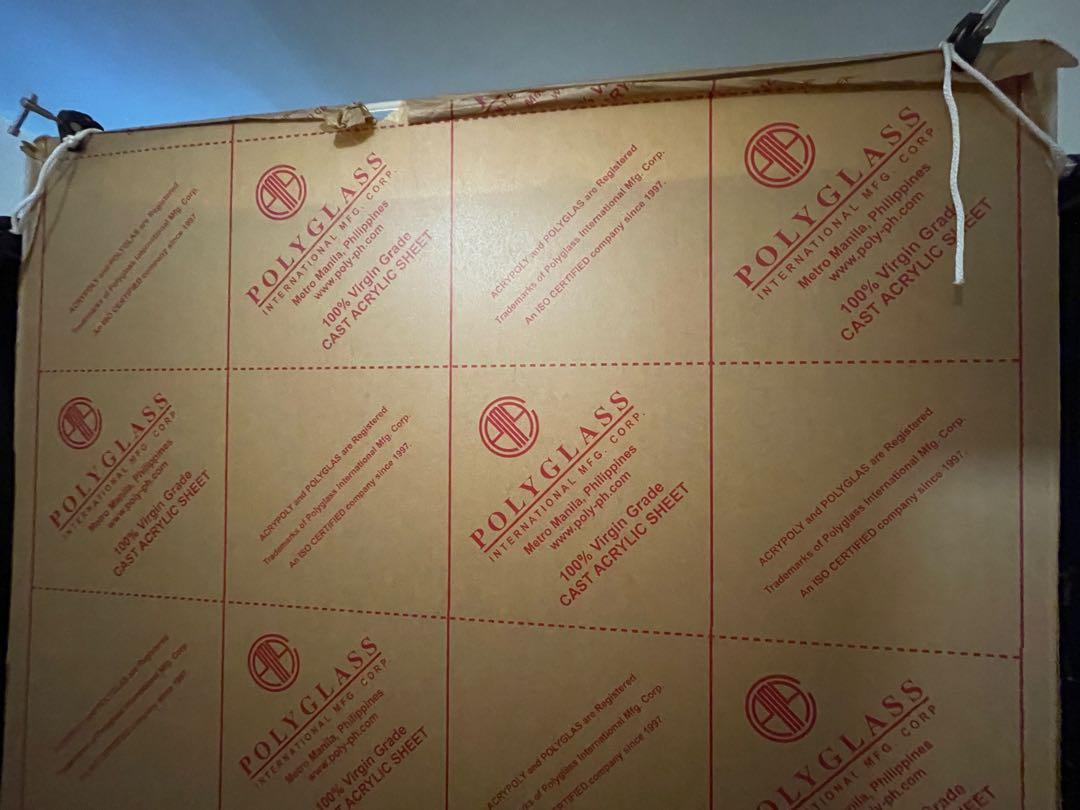 Clear Polyglass Acrylic Sheet 6mm, 4 x 8 feet (good condition ...