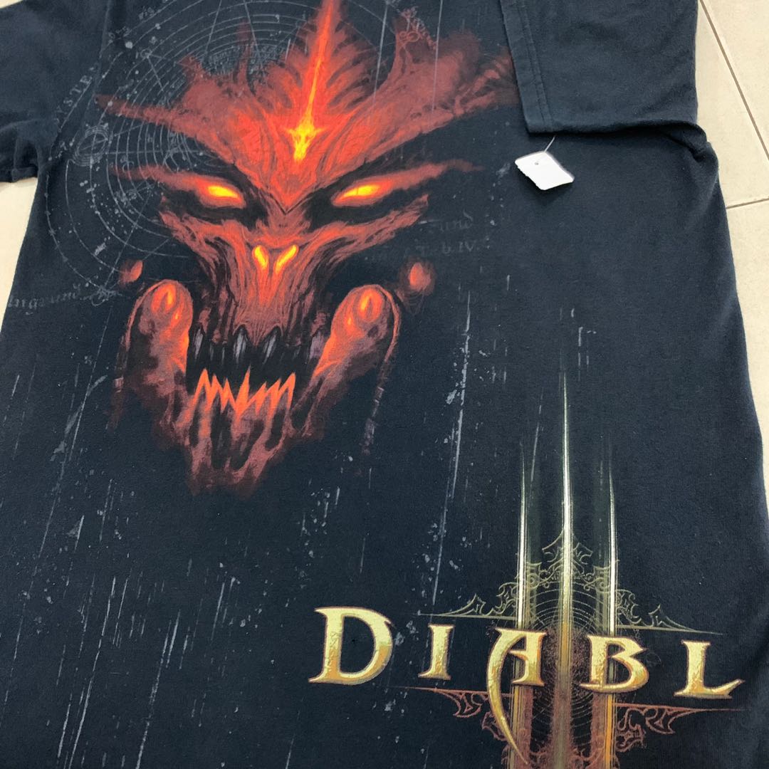DIABLO GAME TEE, Men's Fashion, Tops & Sets, Tshirts & Polo Shirts on ...