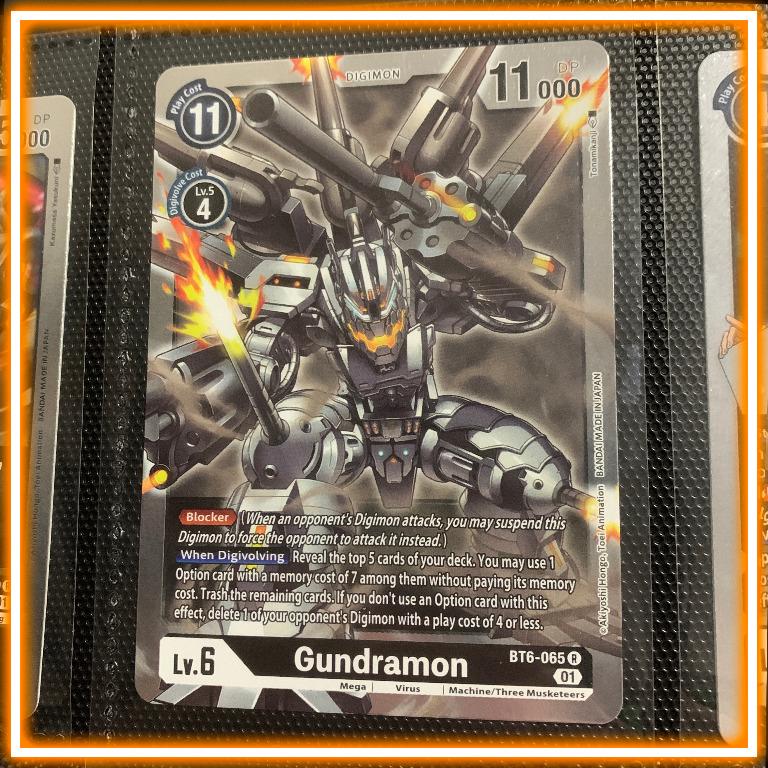 Digimon English TCG - Gundramon BT6-065 R Rare Black Card, Hobbies ...