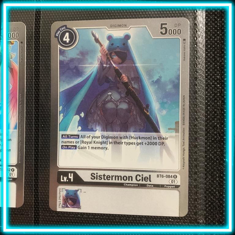 Digimon English TCG - Sistermon Ciel BT6-084 R Rare White Card, Hobbies & Toys, Toys & Games on ...