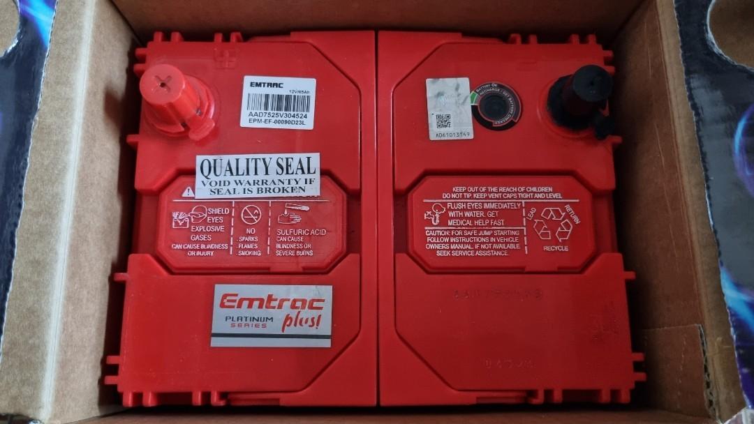 EMTRAC battery 1SMF, Car Parts & Accessories, Other Automotive Parts ...