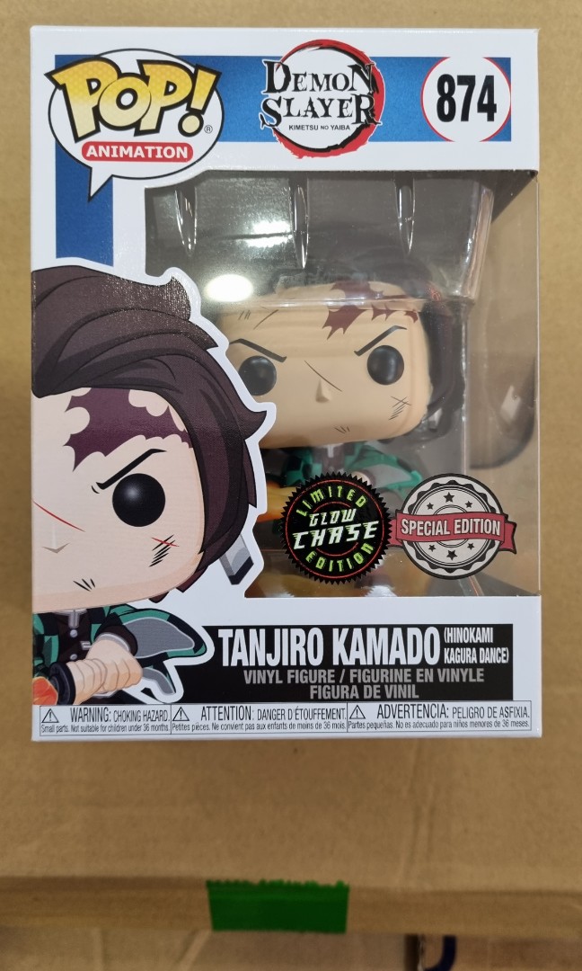 Funko POP 874 Chase Tanjiro Kamado Hinokami Kagura Dance, Hobbies ...