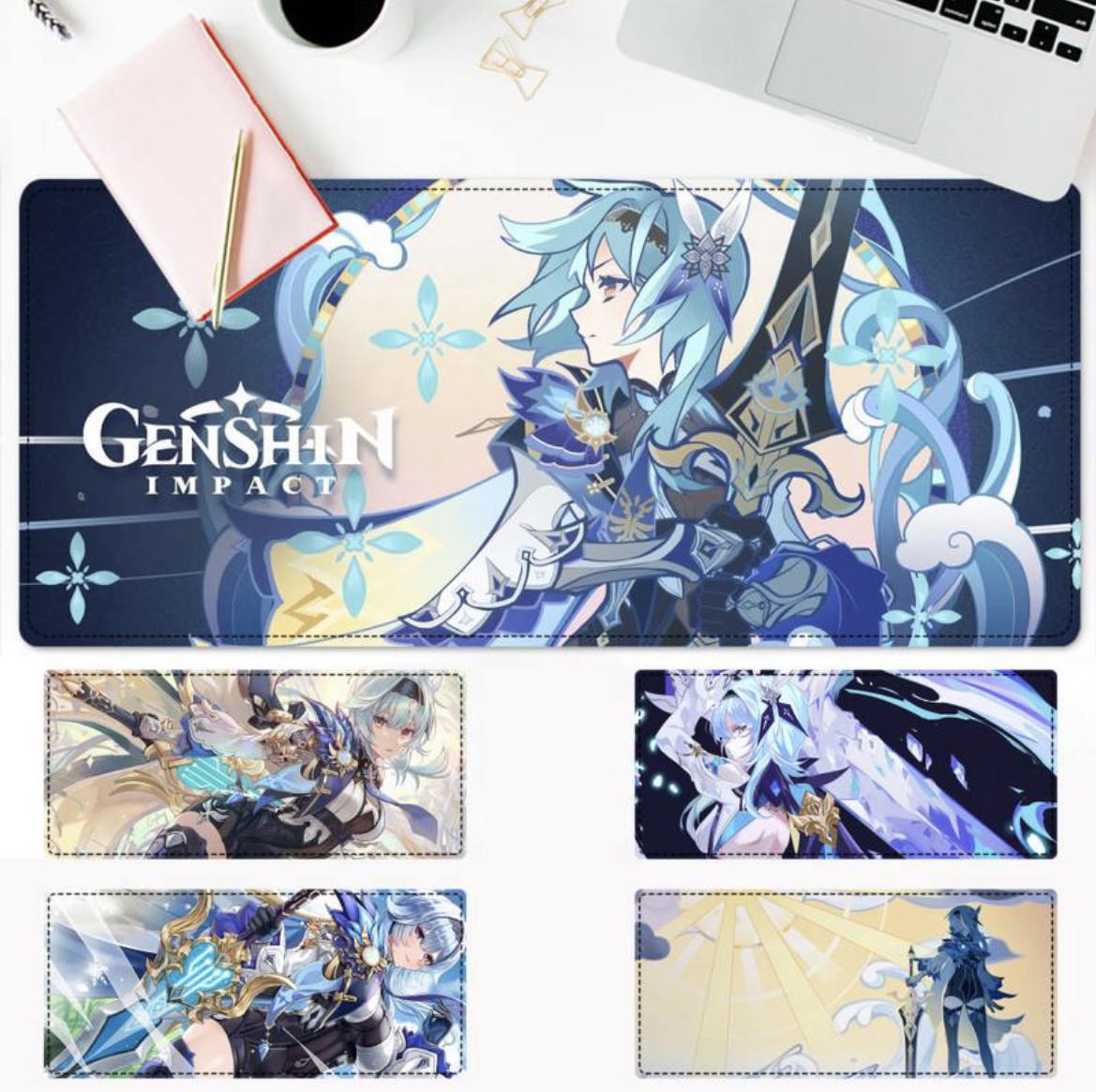 Genshin Impact Eula Big Mouse/Keyboard Pad, Computers & Tech, Parts ...