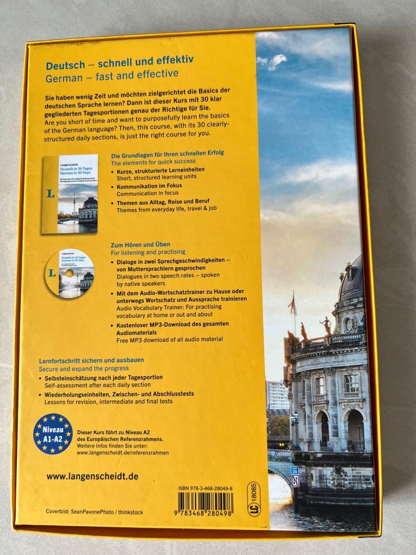 German in 30 Days set Level A1-A2, Hobbies & Toys, Books & Magazines ...