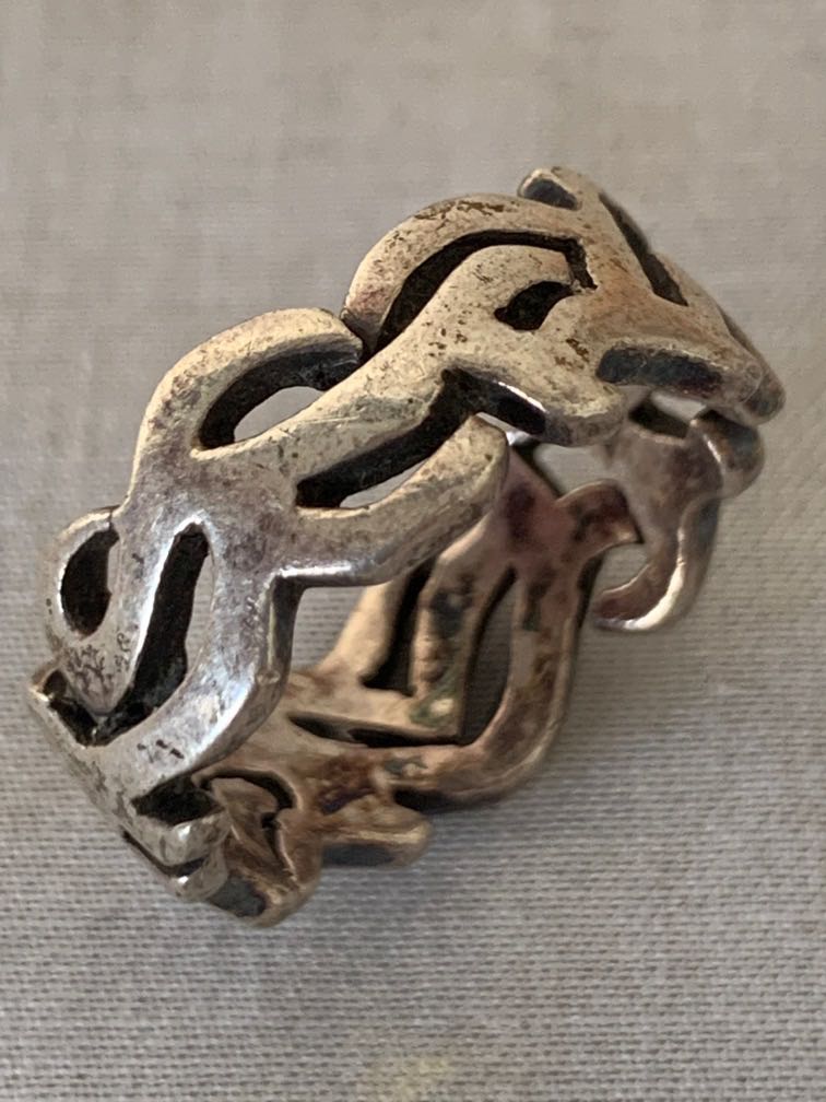 Gothic Cut Out Ring Silver 925 US9.5 JP18, Men's Fashion, Watches ...