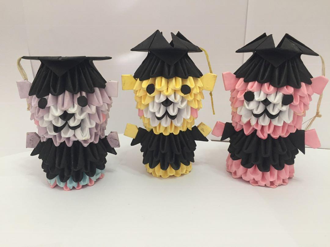 Graduation bear (3D Origami), Hobbies & Toys, Stationery & Craft ...