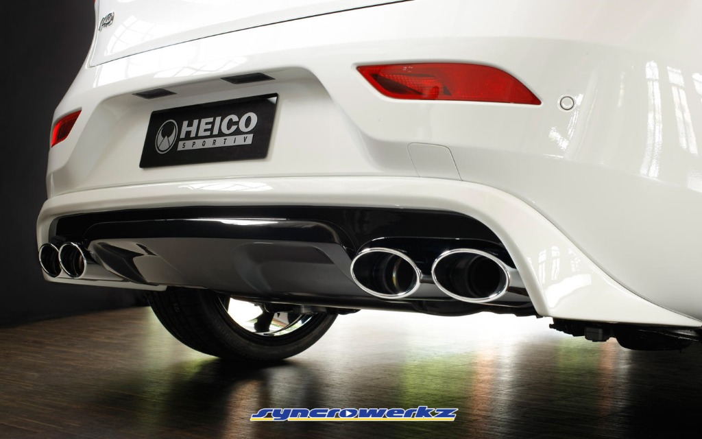 HEICO Sport Exhaust System for Volvo V40 (T4 only) with rear skirt ...