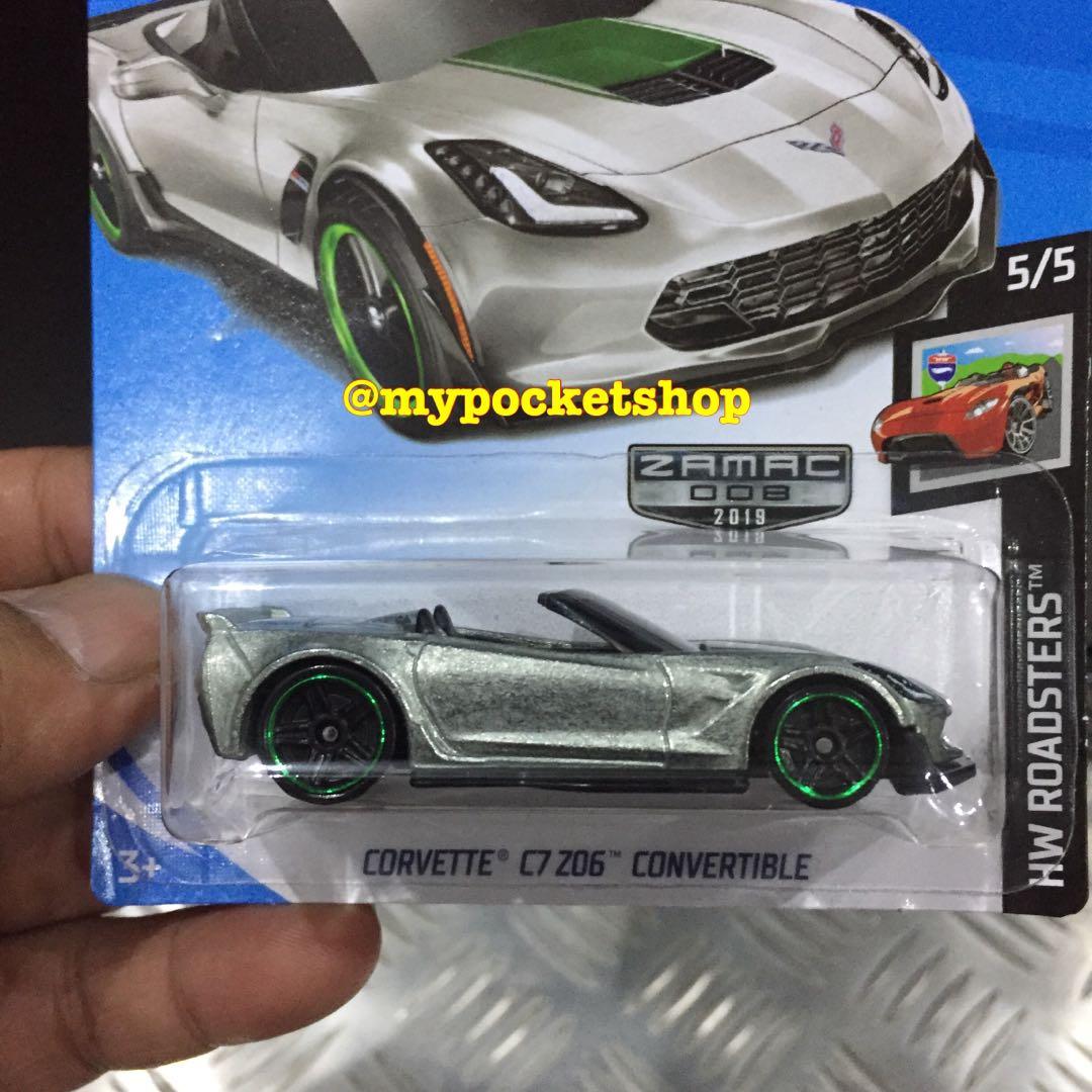 Hot Wheels CORVETTE C7 Z06 CONVERTIBLE - Unpainted / 2019 Hotwheels HW ...