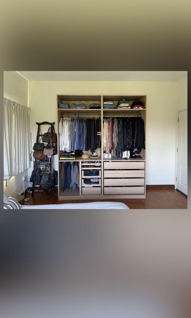 Ikea Pax Open Wardrobe, Furniture & Home Living, Furniture, Shelves ...