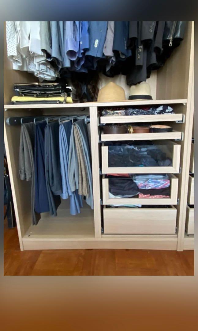 Ikea Pax Open Wardrobe, Furniture & Home Living, Furniture, Shelves ...