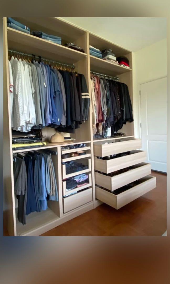 Ikea Pax Open Wardrobe, Furniture & Home Living, Furniture, Shelves ...