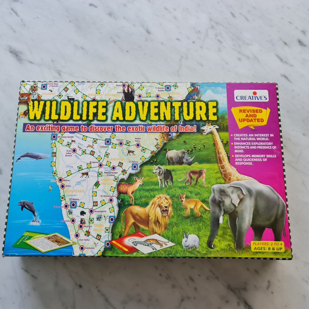 India Wildlife Adventure board game, Hobbies & Toys, Toys & Games on ...