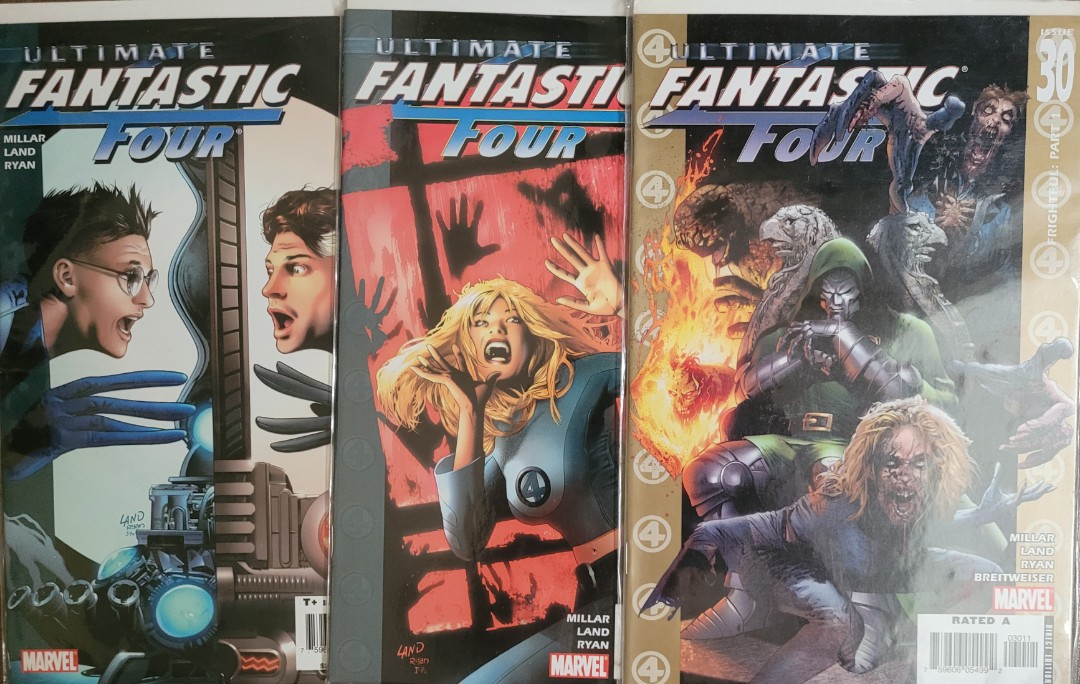 Marvel Zombies key issues set - Ultimate Fantastic Four 21, 23, 30 ...