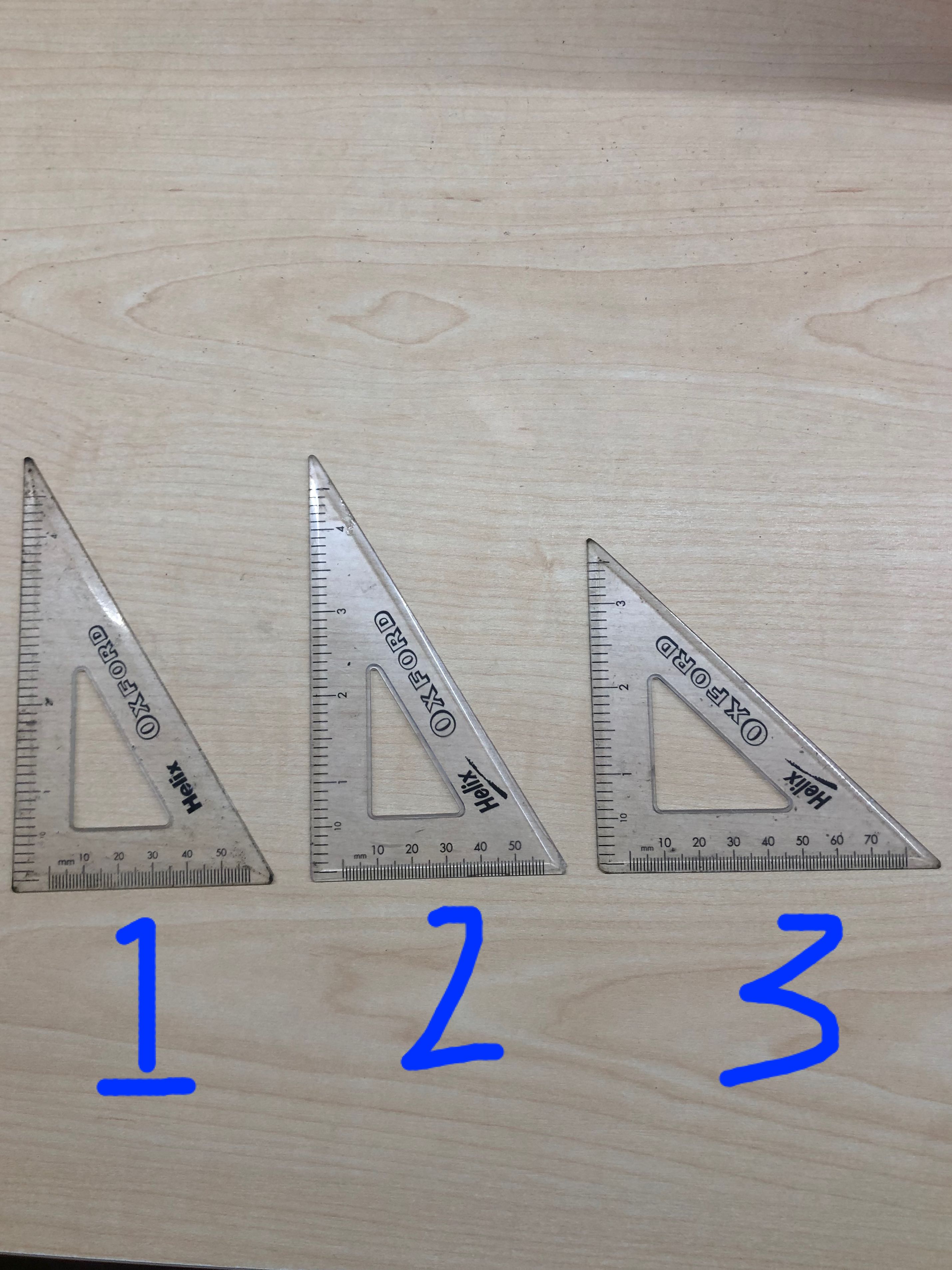 Mathematics Set Square, Hobbies & Toys, Stationery & Craft, Stationery ...