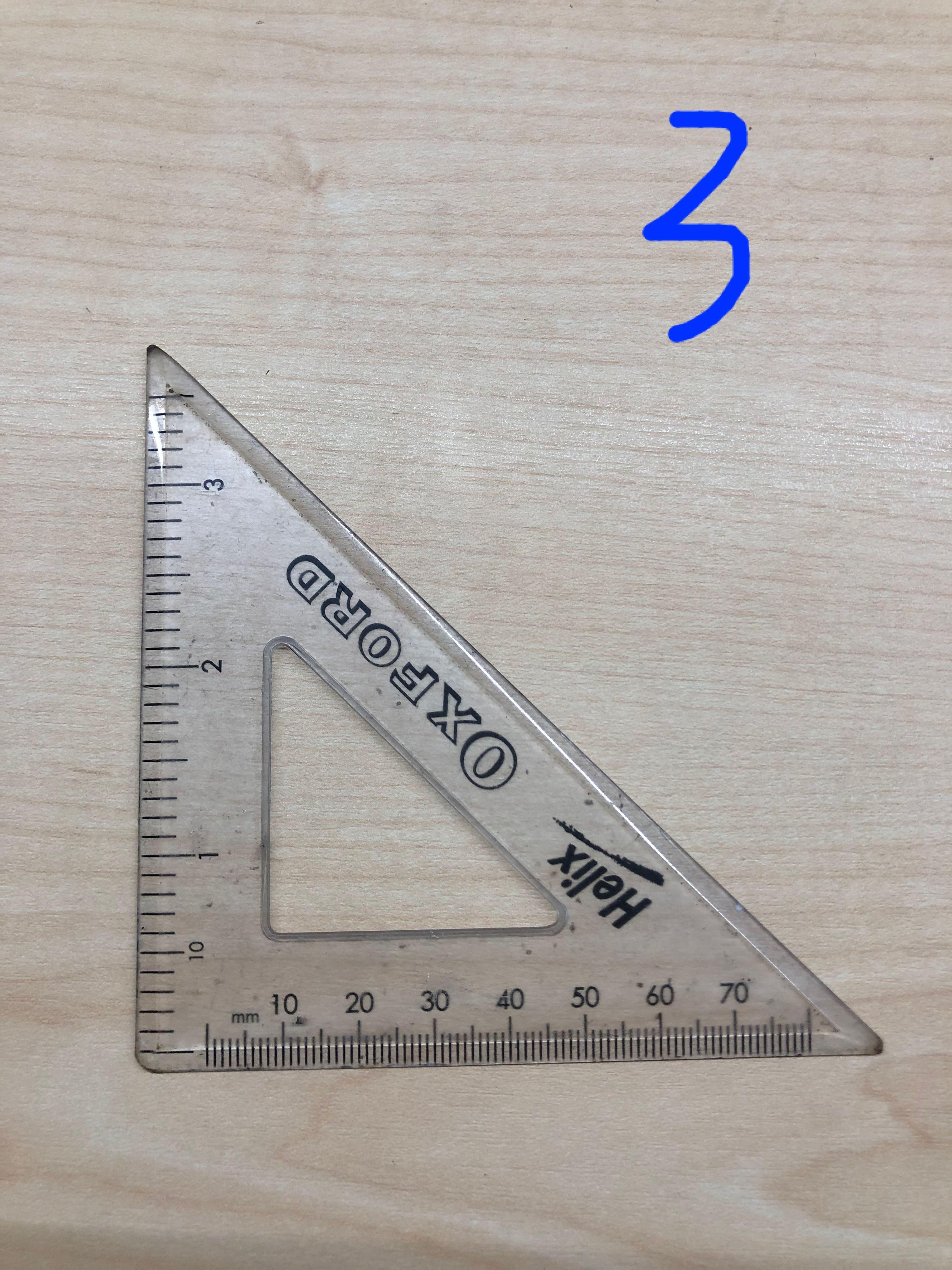 Mathematics Set Square, Hobbies & Toys, Stationery & Craft, Stationery & School Supplies on ...