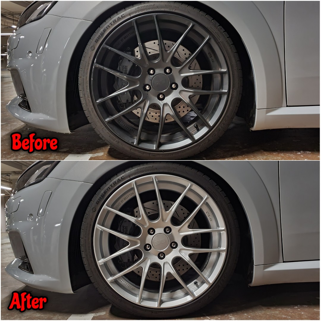 Metallic Silver Rims Spray Paint Service On (Audi TT), Car Accessories ...