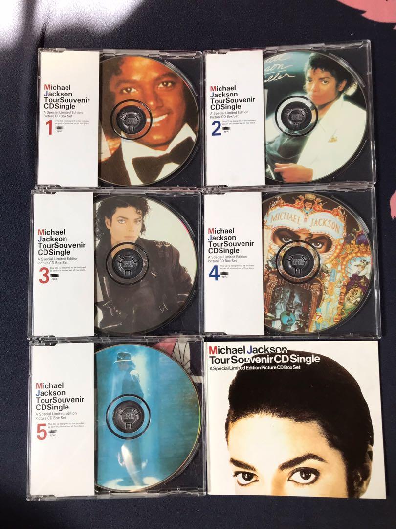 Michael Jackson-Tour Souvenir CD Single (5CD made in Japan), Hobbies ...