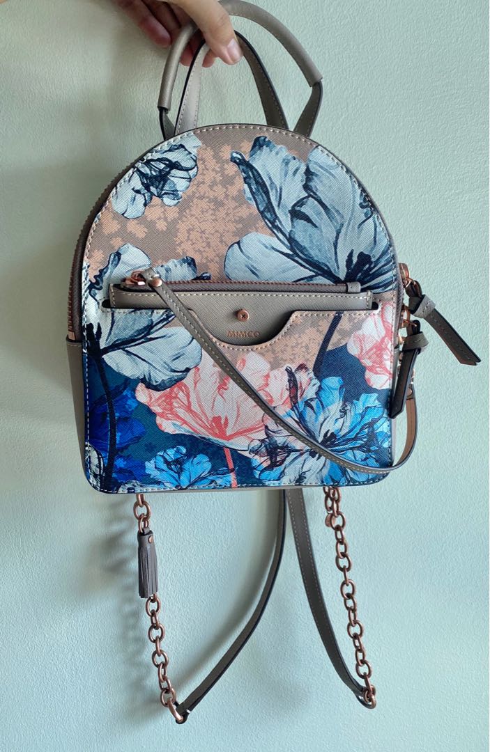 Mimco Leather Back pack, Luxury, Bags & Wallets on Carousell