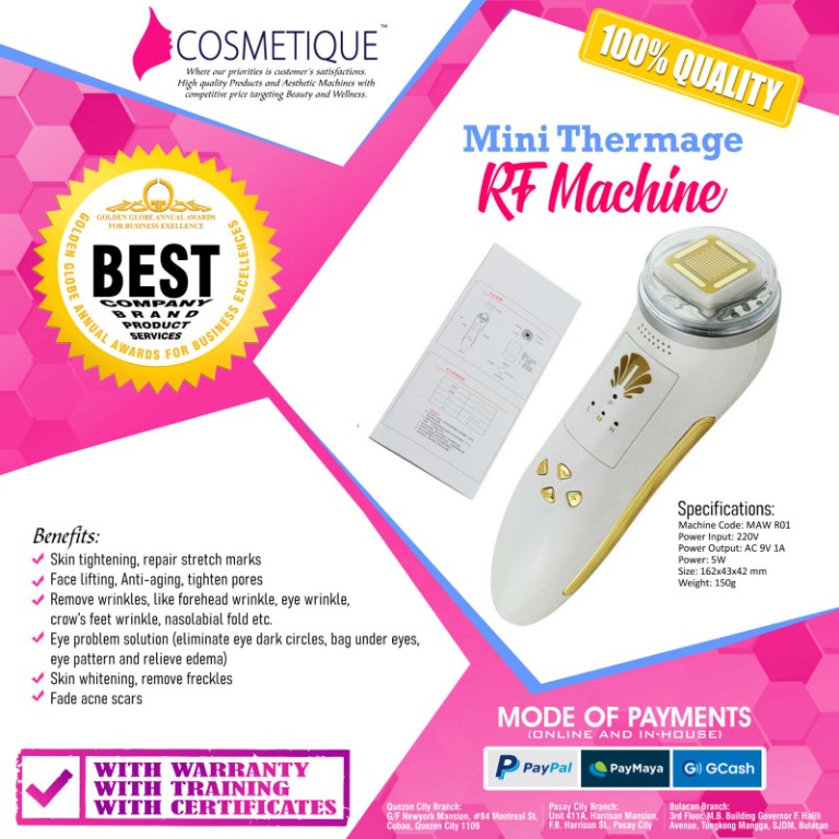 Mini Thermage Portbale Machine, Beauty & Personal Care, Face, Face Care ...