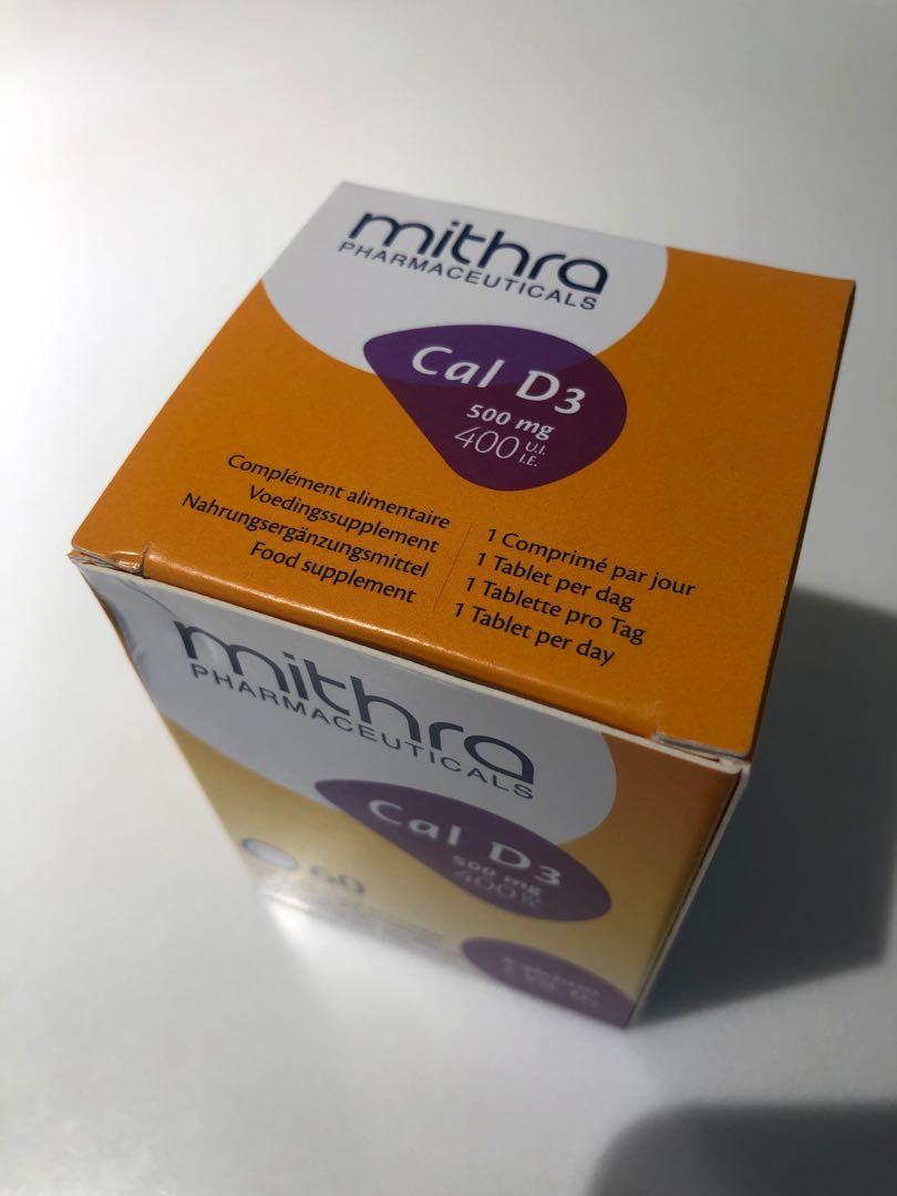 Mithra Cal D3 補鈣片, 健康及營養食用品, 健康補充品, 健康補充品 - 維他命及補充品 - Carousell