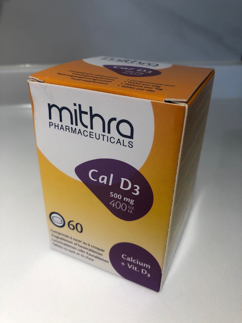 Mithra Cal D3 補鈣片, 健康及營養食用品, 健康補充品, 健康補充品 - 維他命及補充品 - Carousell