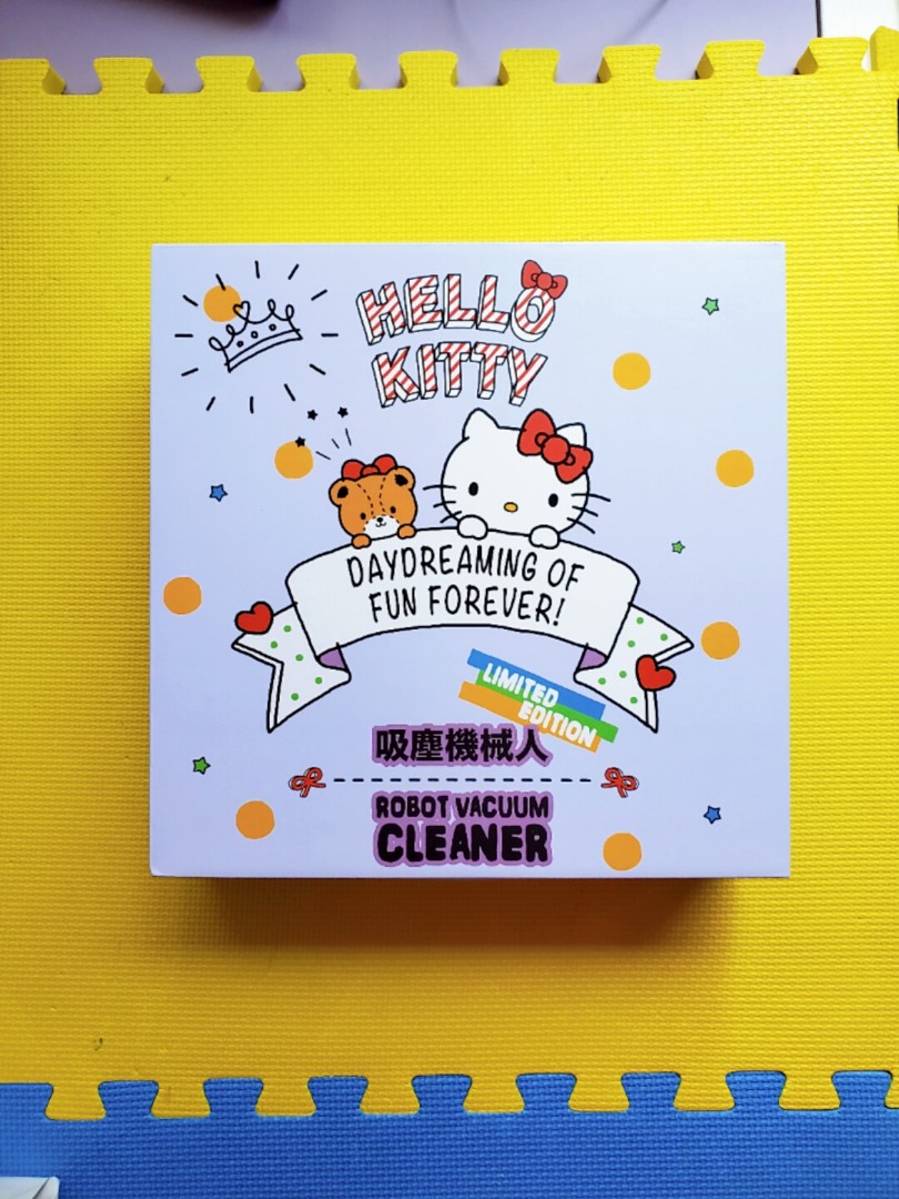 New Hello Kitty 吸塵機械人 auto vacuum cleaner robot, 興趣及遊戲, 收藏品及紀念品, 明星周邊 ...