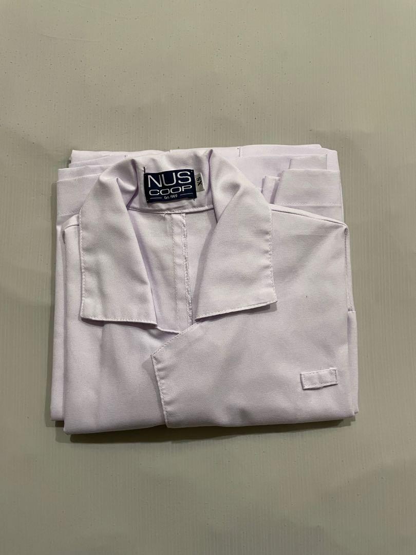 NUS long sleeves lab coat, Men's Fashion, Tops & Sets, Sets ...