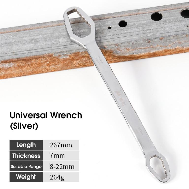 ODOROKU Universal Wrench Universal Double Sided Wrench 8 - 22 mm Self-Tightening Universal ...