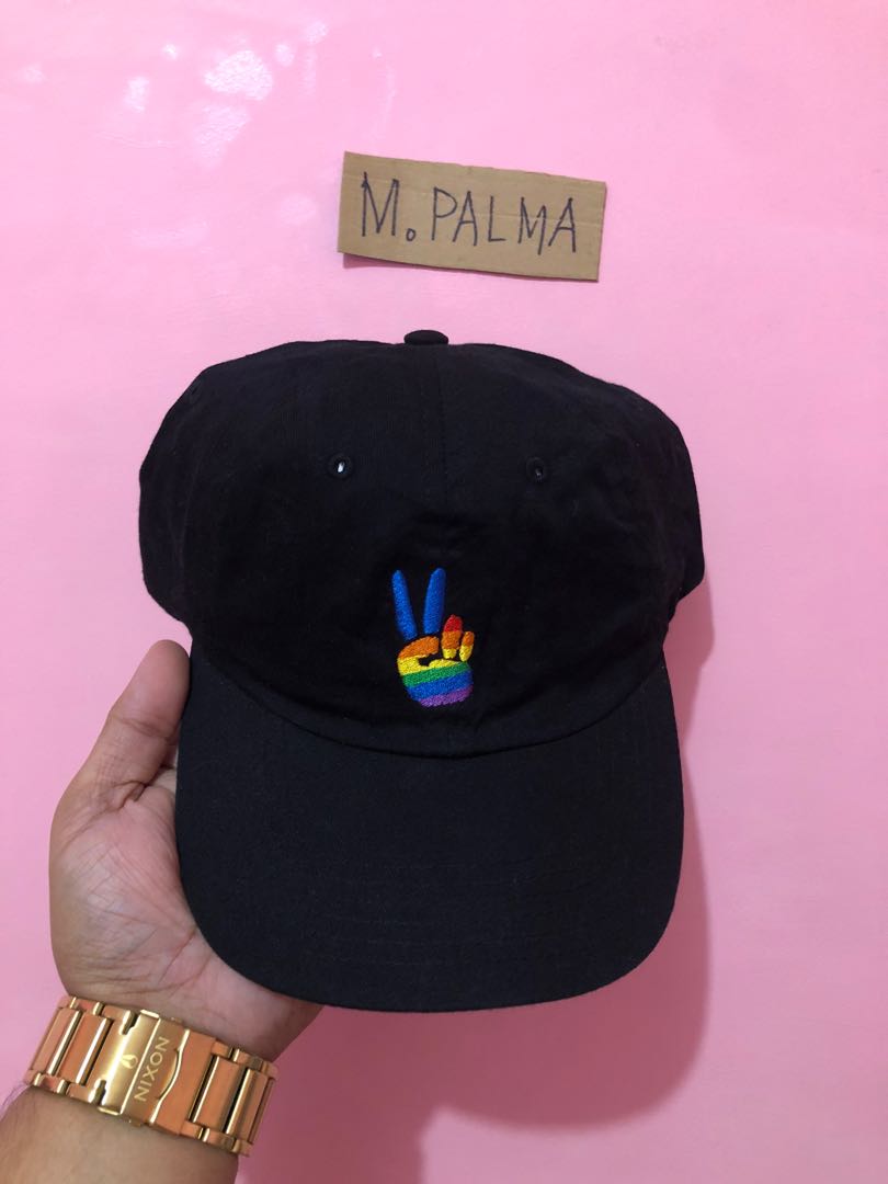 Peace sign cap hat dadhat velcro as new, Men's Fashion, Watches ...
