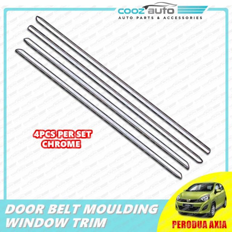 Perodua Axia Window Trim Chrome Lining / Door Belt Moulding, Auto ...