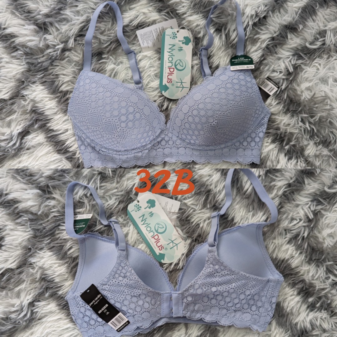 PIERRE CARDIN lace non-wire 32B, Women's Fashion, Undergarments ...