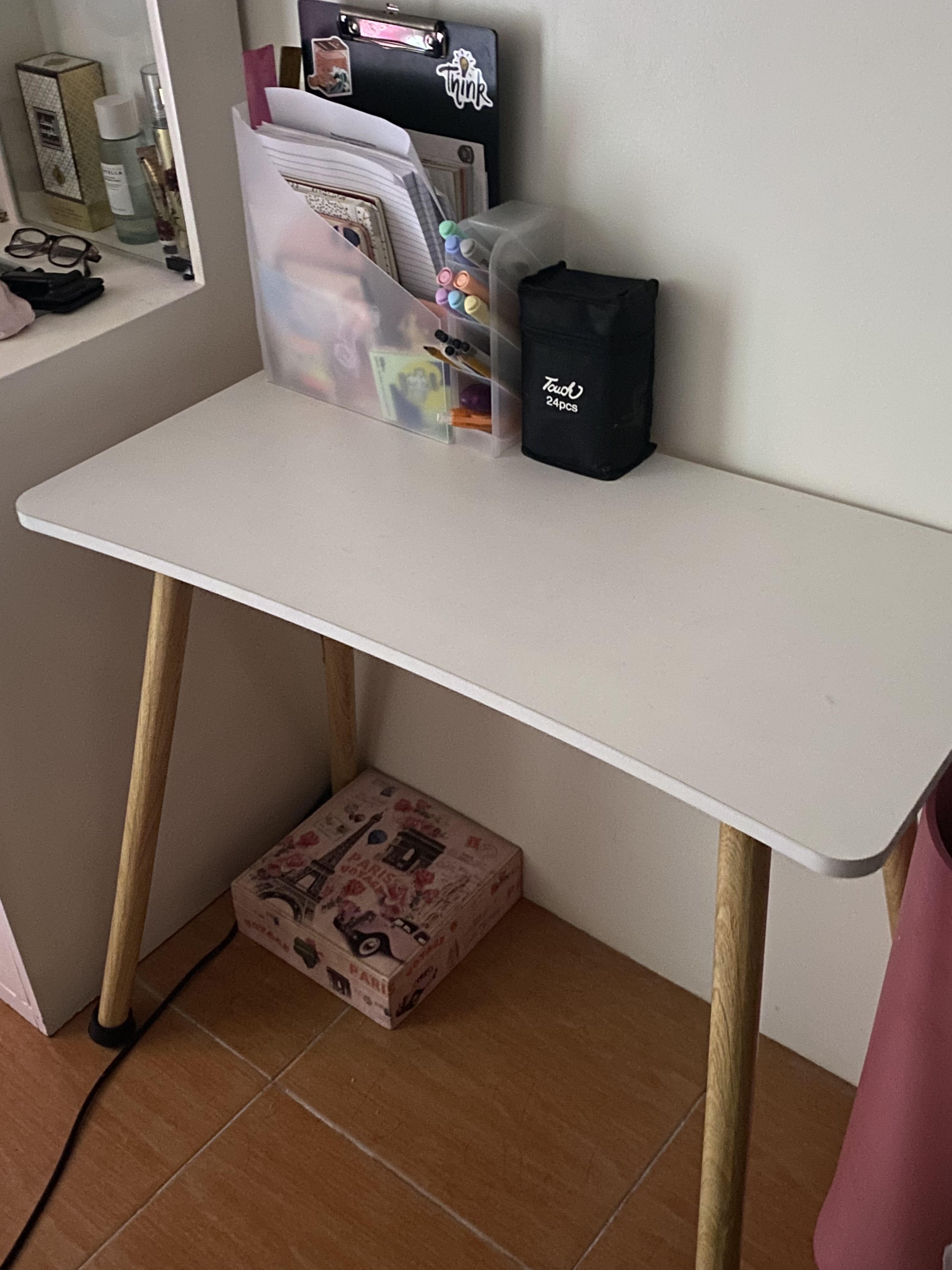 Preloved Study Table Computer Table Scandinavian table, Furniture ...