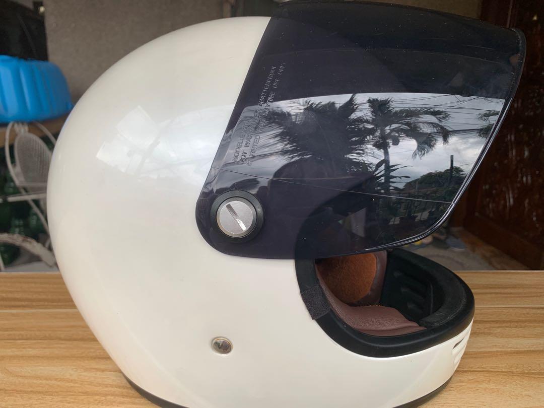 Rook Helmet V152 Shiny Pearl White, Car Parts & Accessories, Body Parts ...