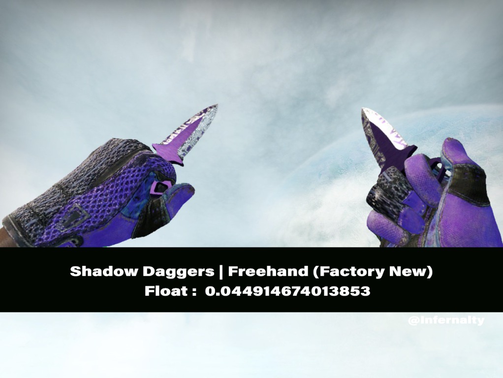 Shadow Daggers Freehand FN CSGO SKINS KNIVES, Video Gaming, Gaming ...