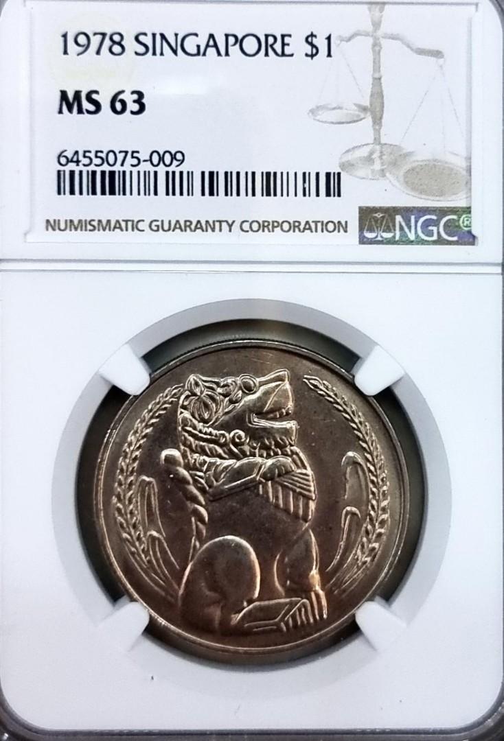 Singapore 1978 $1 NGC MS63, Hobbies & Toys, Memorabilia & Collectibles, Currency on Carousell