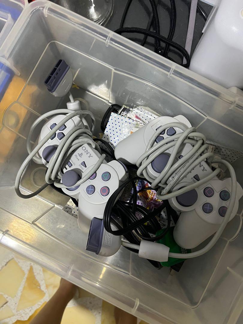 Sony PSone PS1 controller cables charger, Video Gaming, Gaming ...