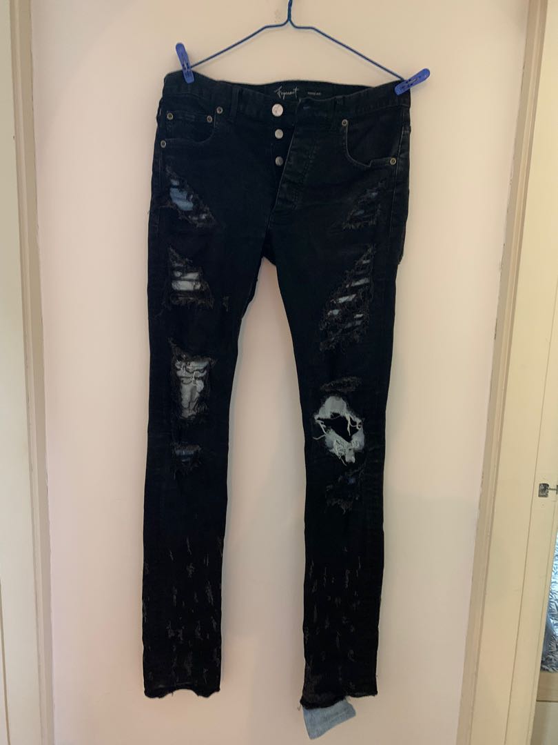 Toshiki Aoki Black Jeans - Made in Japan, 男裝, 褲＆半截裙, 牛仔褲 - Carousell