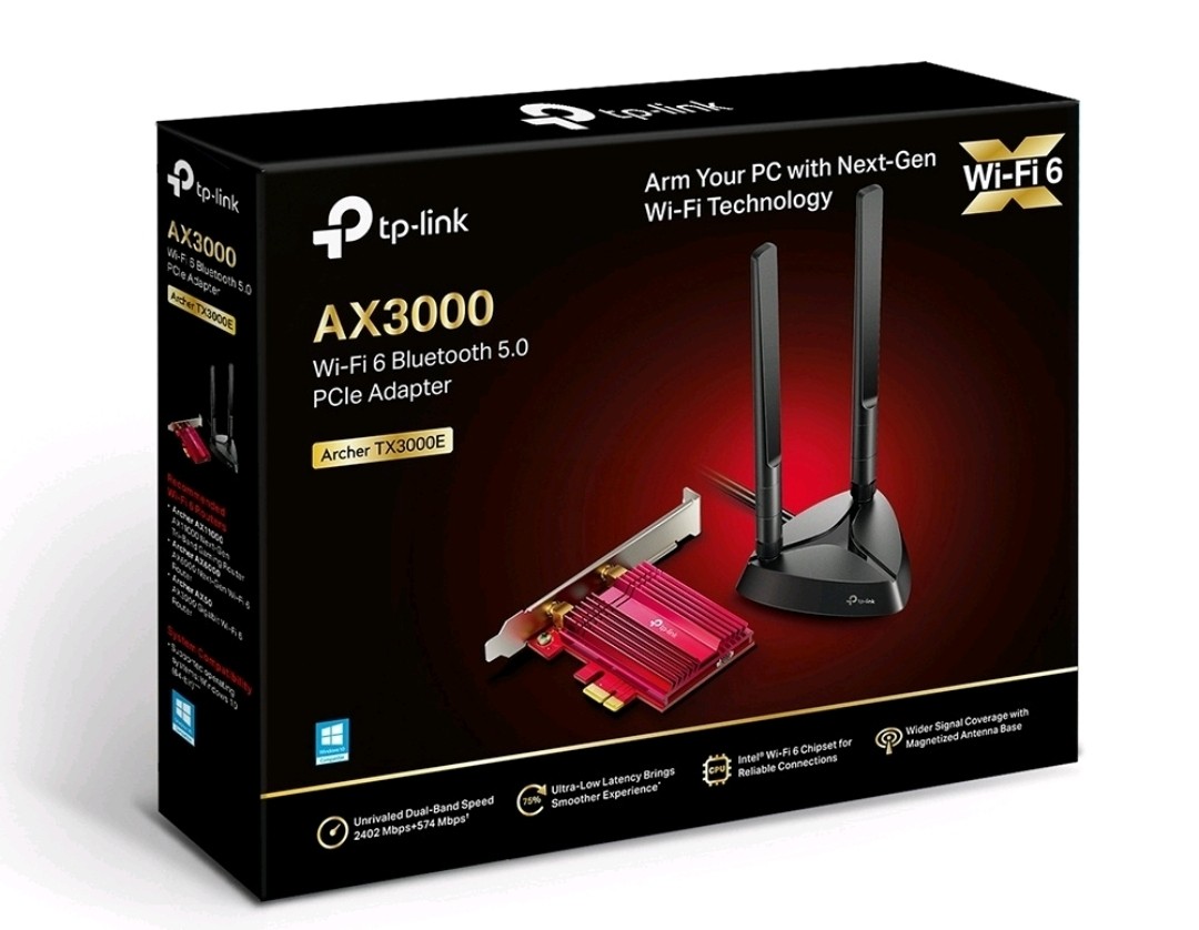 TP Link AX 3000 PCIe WIFI 6 adapter, Computers & Tech, Parts ...